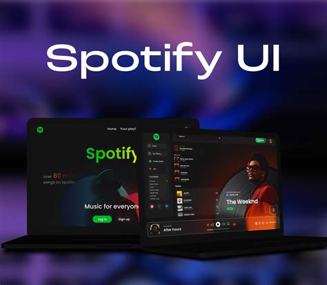 Spotify Web Design Behance