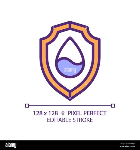 Water Security Rgb Color Icon Stock Vector Image And Art Alamy