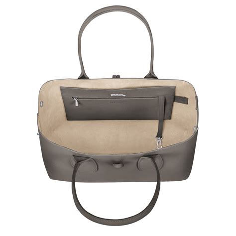 Longchamp Womens Plain Leather Roseau Large Tote Bag Women Tote