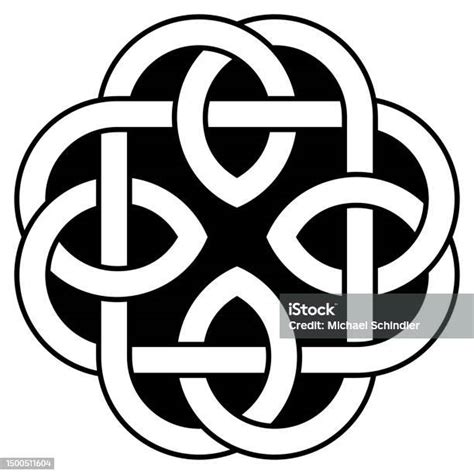 블랙 색상의 인피니티 매듭 윤곽선 켈트족의 상징 격리된 배경입니다 그래프에 대한 스톡 벡터 아트 및 기타 이미지 그래프 금속 꽃무늬 Istock