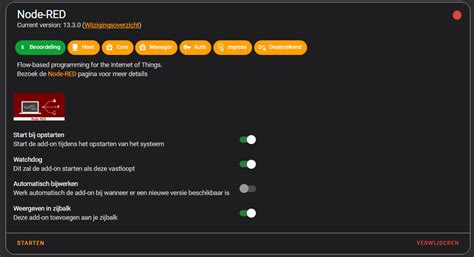 Nodered Says Via The Web Interface That It Is Not Running But The