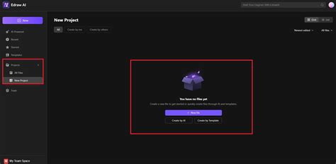 add new work to a project in edraw ai