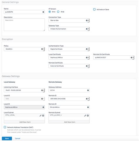 XG W IPsec Connection Could Not Be Activated Site To Site With Certificates Discussions
