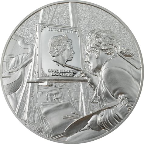 CLAUDE MONET Masters Of Art 2 Oz Silver Coin 10 Cook Islands 2023