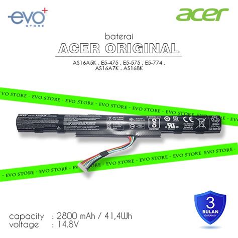 Jual KOMPUTER LAPTOP KOMPONEN LAPTOP BATERAI ACER E5 475 E5 575 E5