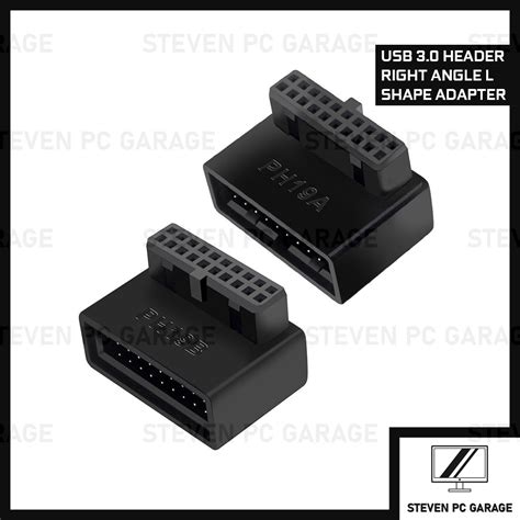 Usb 3 0 19pin 90 Degree L Shape Right Angle Adapter Motherboard Converter Connector Pc Desktop
