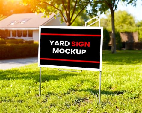 Yard Sign Mockup