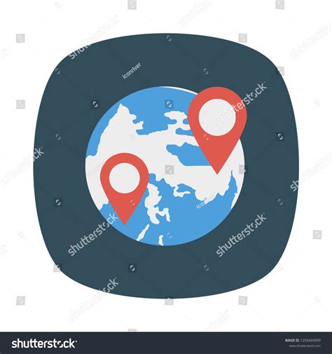 Map Pin Marker Stock Vector Royalty Free 1293469999 Shutterstock