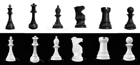 Chess Set2 3D STL Models For CNC Router Stl Files Pictures Etsy