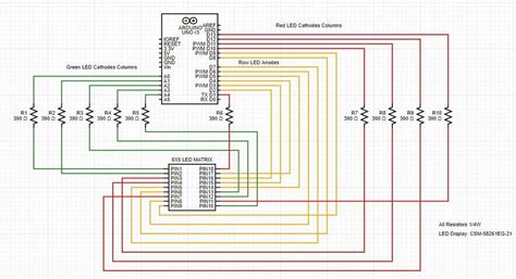 Gallery Arduino 8x5 Mulit Color LED Matrix Display Driver Hackaday Io