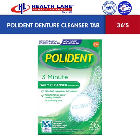 Polident Denture Cleanser Tablets 36s Shopee Malaysia