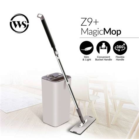 ست سطل و زمین شوی مدل Magic Flat Mop Ws آروکو