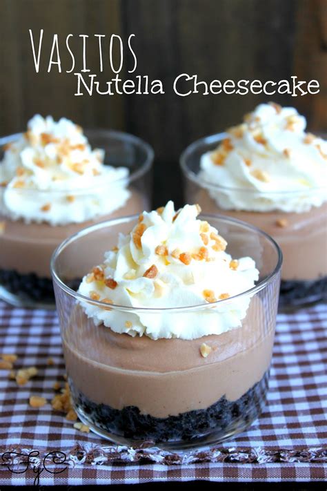 Vasitos Nutella Cheesecake Frambuesa Y Caramelo