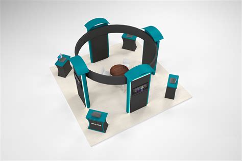 Exhibition Stand Booth Size 6x6 M 3d Model Cgtrader