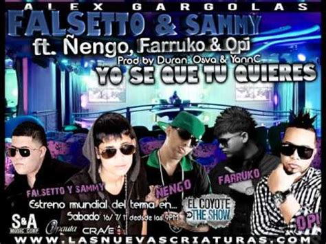 Yo Se Que Tu Quieres Remix Farruko ft Ñengo Flow ft Opi Ft Falsetto