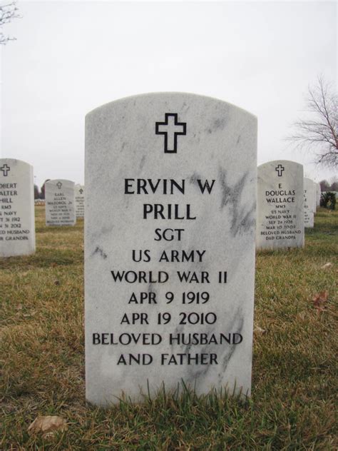Sgt Ervin Walter Prill 1919 2010 Find A Grave Memorial