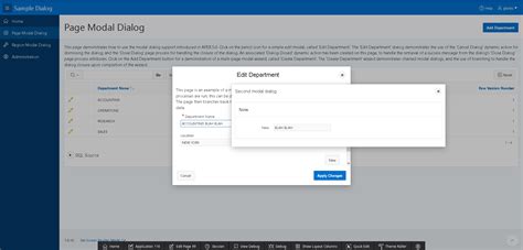 Second Modal Dialog Oracle Forums
