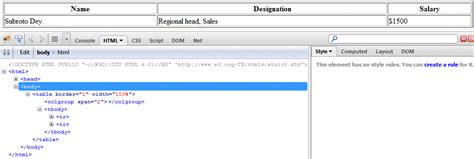 HTML Colgroup Tag And Element HTML Tutorials W3resource