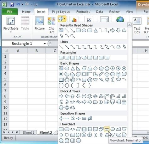 How To Make A Flowchart In Excel