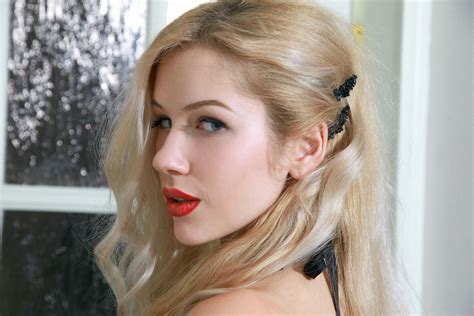 Genevieve Gandi Blonde Face Met Art Women Marianna Merkulova 5k Red Lipstick Hd Wallpaper