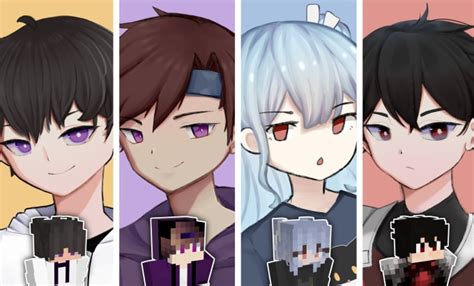 Anime Minecraft Skin Fan Art Draw Your Minecraft Skin Into Anime Style
