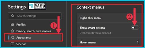 Enable Disable Smart Actions In Microsoft Edge Htmd Blog