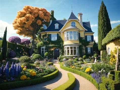 Premium Ai Image Fantasy Garden Coraline