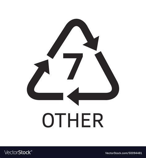 Plastic Resin Code Icon Of Other Royalty Free Vector Image