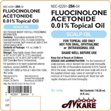 Fluocinolone Scalp Oil Fda Prescribing Information Side Effects And Uses