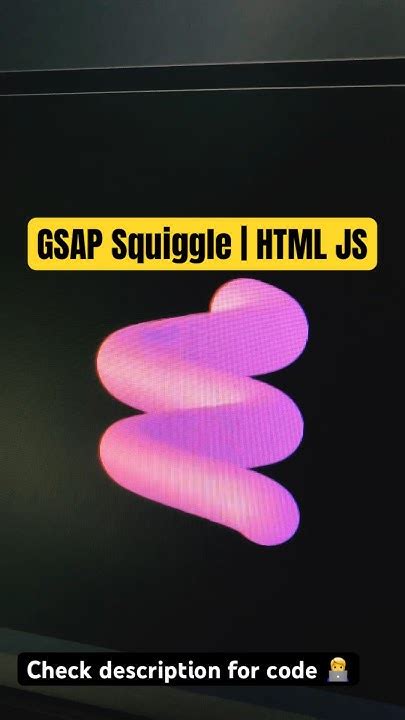 Gsap Squiggle Html Js Animation Html Htmlanimation Coding Shorts Youtube