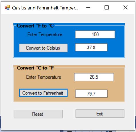 Solved Done In C Celsius And Fahrenheit Temperature Chegg