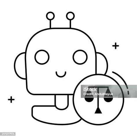 로봇 공학 윤리 및 Ai 벡터 아이콘 디자인 로봇 윤리 인공 지능 로봇 공학법 윤리적 Ai 자동화 로봇 규제 0명에 대한 스톡 벡터 아트 및 기타 이미지 Istock