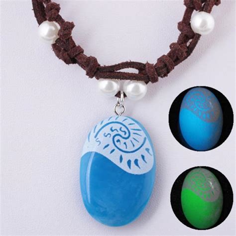 Anime Movie Princess Moana Necklace Cosplay Handmade Braided Leather