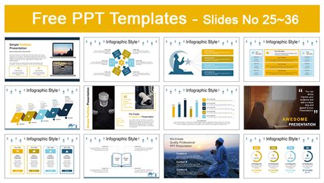 Islamic Mosque Sunset Powerpoint Templates Slidesgo Templates