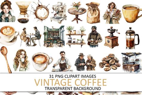 Watercolor Coffee Clipart Graphic By Niftycraftyhouse · Creative Fabrica