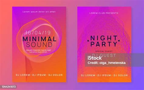 네온 테크노 이벤트 전단지 전기 댄스 음악 전자 사운드 트랜스 페스트 포스터 클럽 Dj 파티 1970 1979 년에 대한 스톡