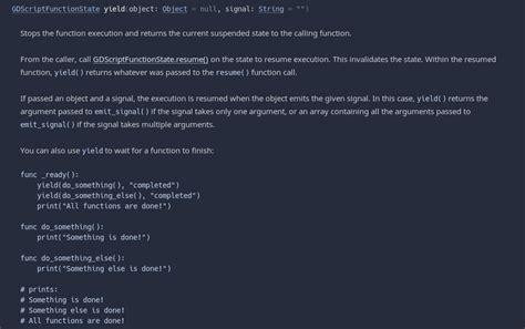 Yield With Function Doesn T Work Issue 34265 Godotengine Godot