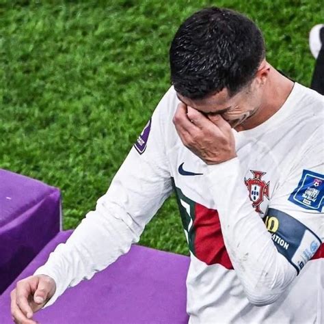 Cristiano Ronaldo Weeps Inconsolably After Morocco S Shocking Exit From