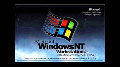 Windows NT 4 0 Startup And Shutdown Sounds YouTube