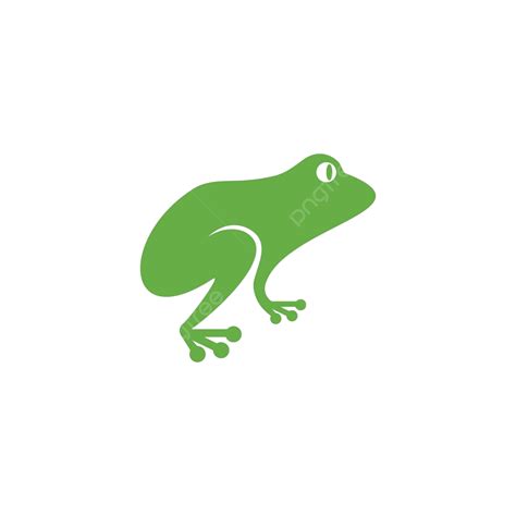 Frog Logo Template Vector Silhouette Art Vector Vector Silhouette Art Png And Vector With