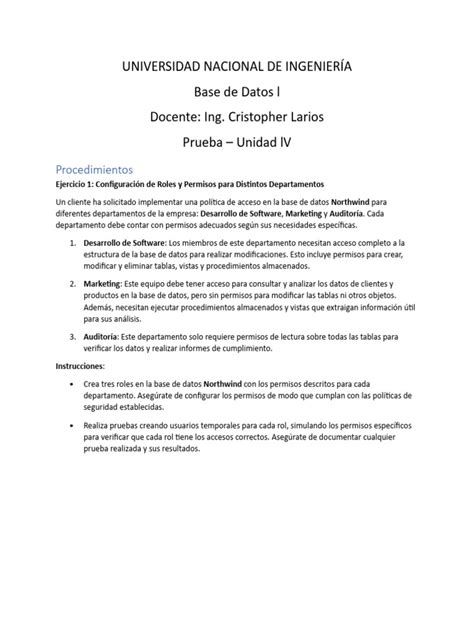 Prueba Autenticacion Y Autorizaciones Pdf Bases De Datos