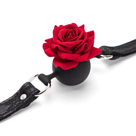 Rose Ball Gag Bdsm Adult Sex Toys Tool Kits Romantic Etsy