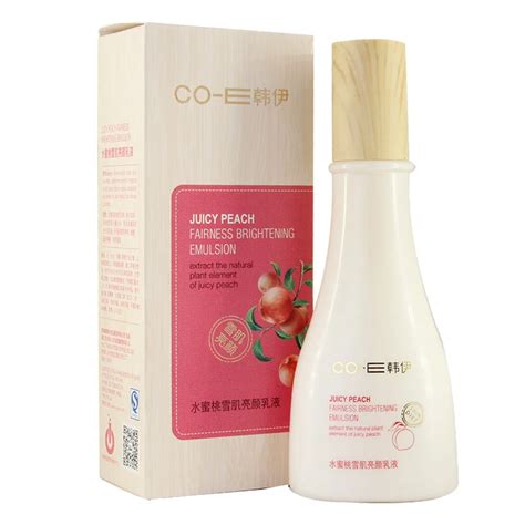 Coe Peach Facial Emulsion Brighting Hydrating Moisturizing Nourishing