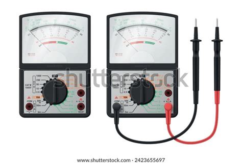 Pointer Multimeter Probes Analogue Arrow Display Stock Vector Royalty Free 2423655697
