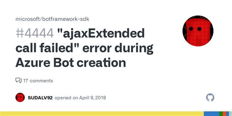 AjaxExtended Call Failed Error During Azure Creation Issue