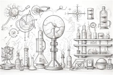 Science Drawing Images Background And Copy Space Premium Ai Generated