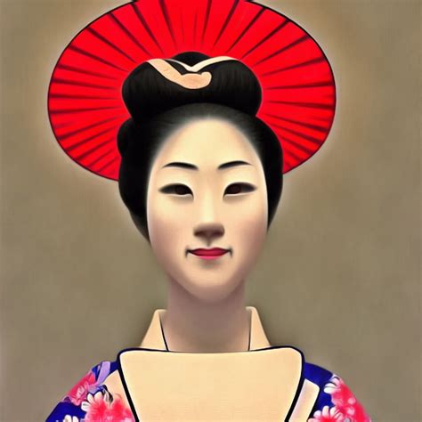 Artstation Young Japanese Geisha Portrait Artworks