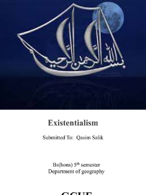 Existentialism Theory Pdf