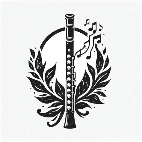 Premium Vector Lung Flute Silhouette Line Art Vector Illustration On White Background