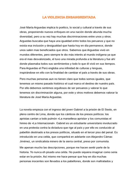 Ensayo Comunicación Pdf Prisión Perú